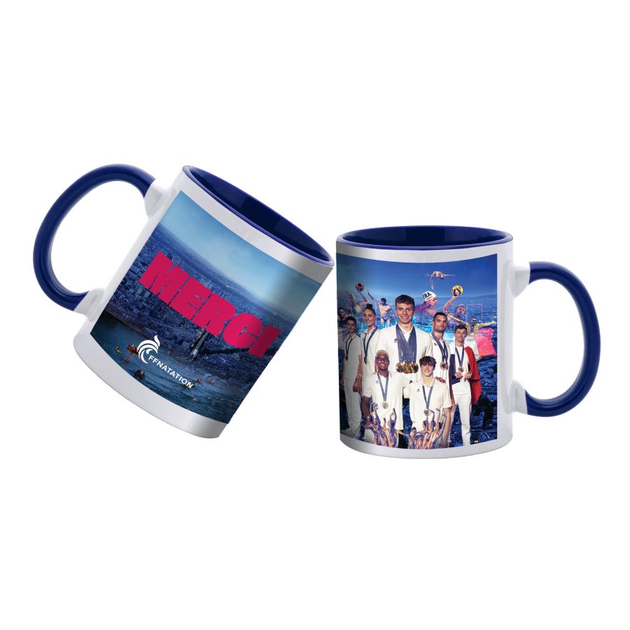 Mug BLANC NTTN - MERCI - Équipe de France